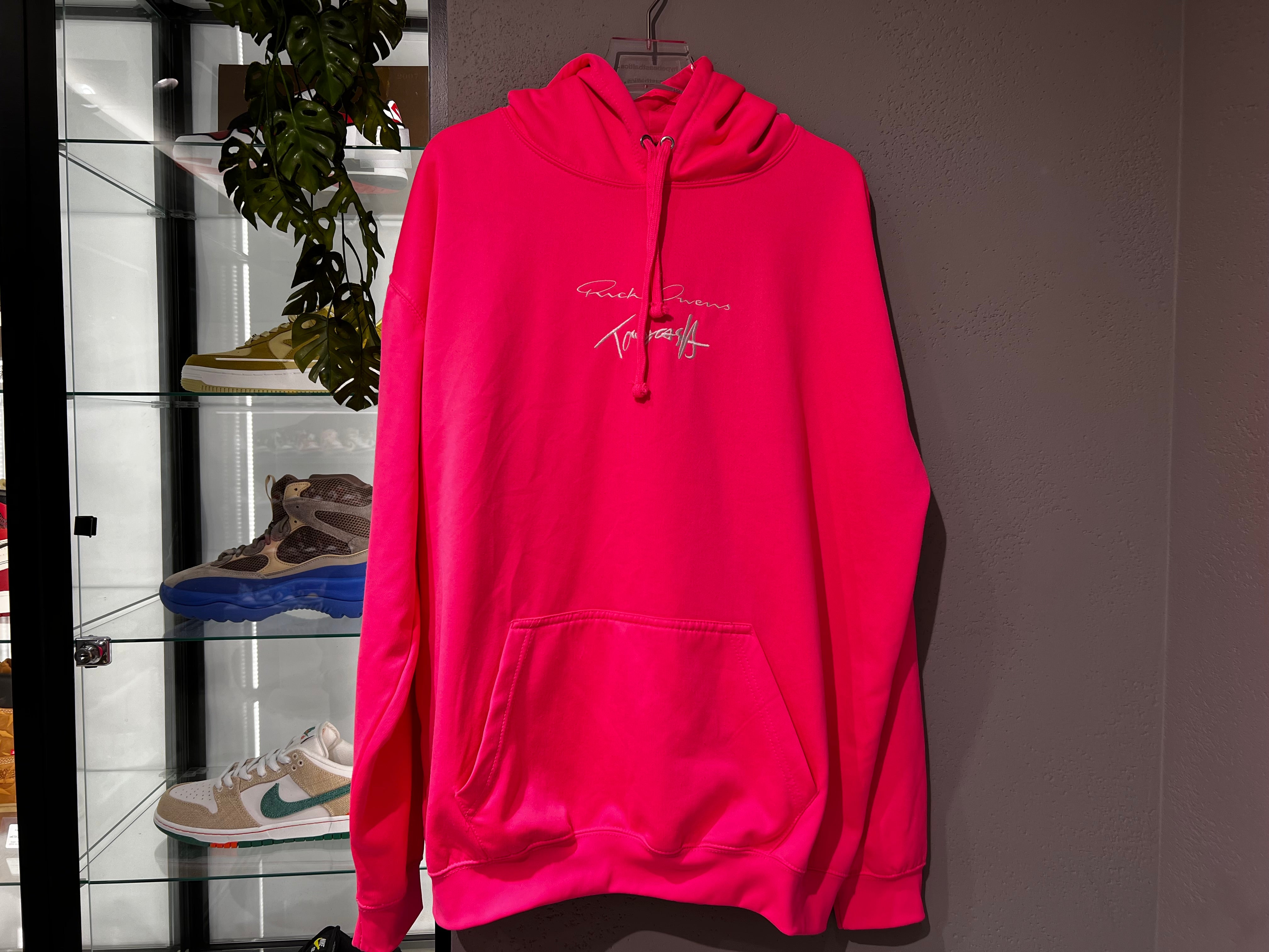 Used Rick Owens x Tommy Cash Merch Hoodie Pink – hypebeastbaltics