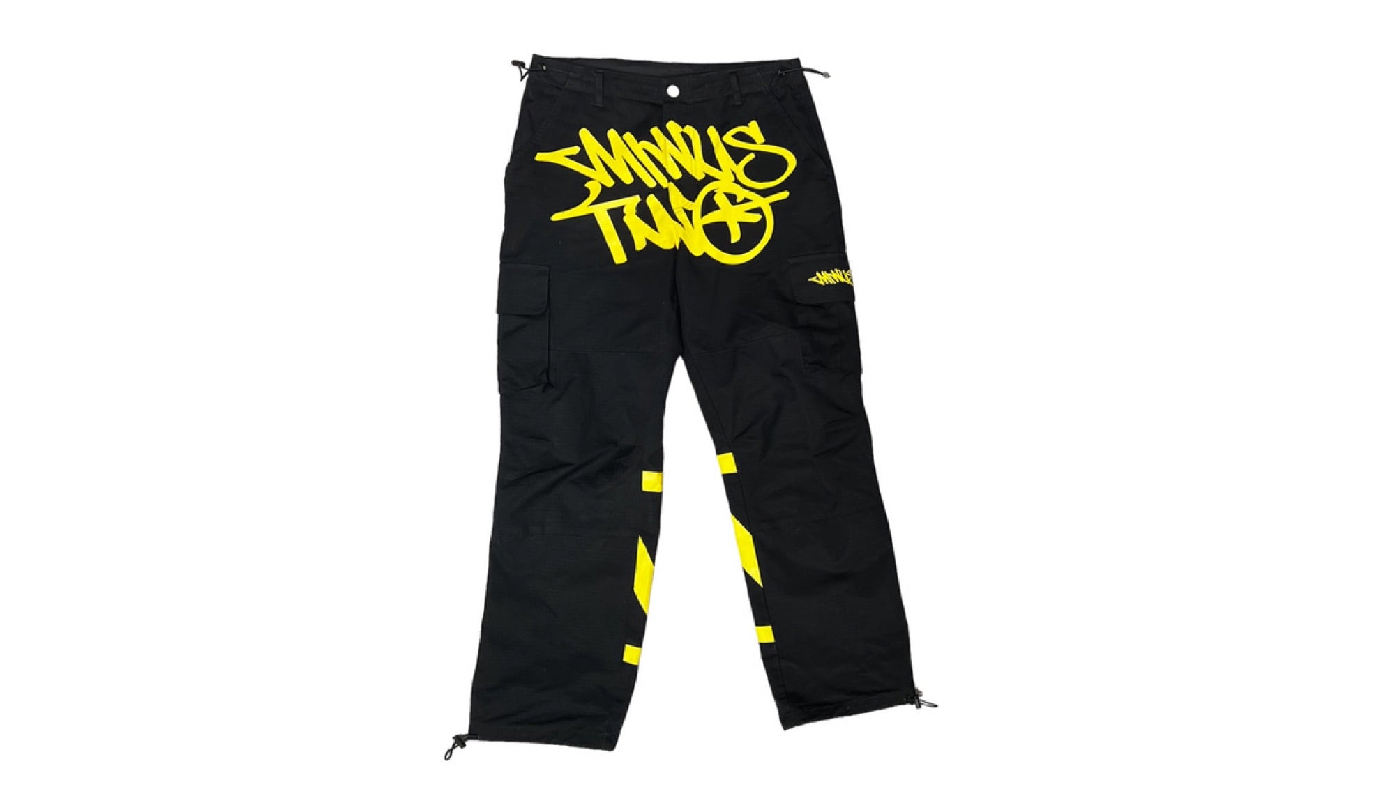 Minus two cargo pants black yellow – hypebeastbaltics
