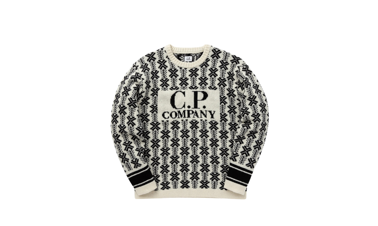 CP company CP company wool JACQUARD knit sweater (CP1 ...
